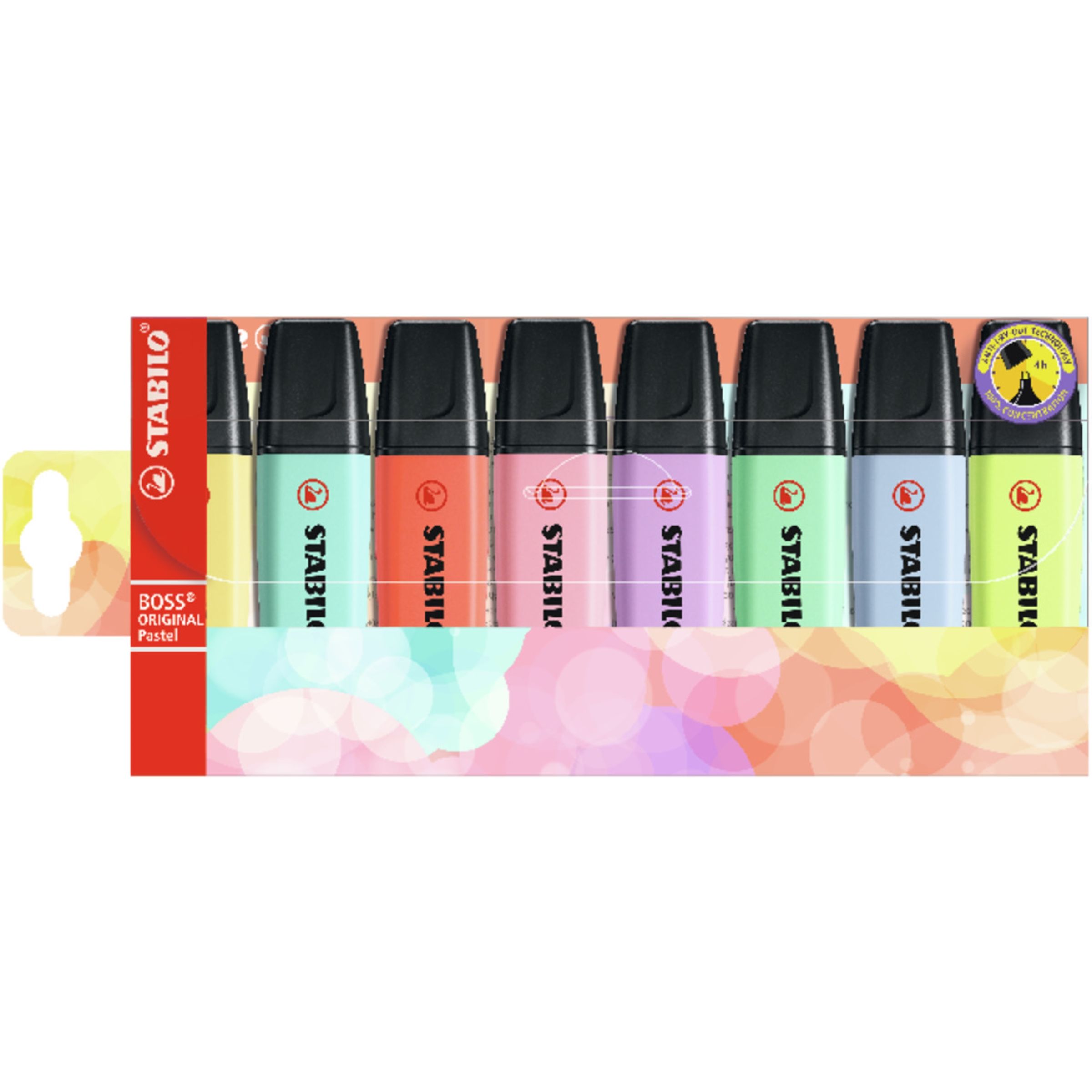 STABILO BOSS ORIGINAL Textmarker Pastel 8er Pack - Confetti Campus