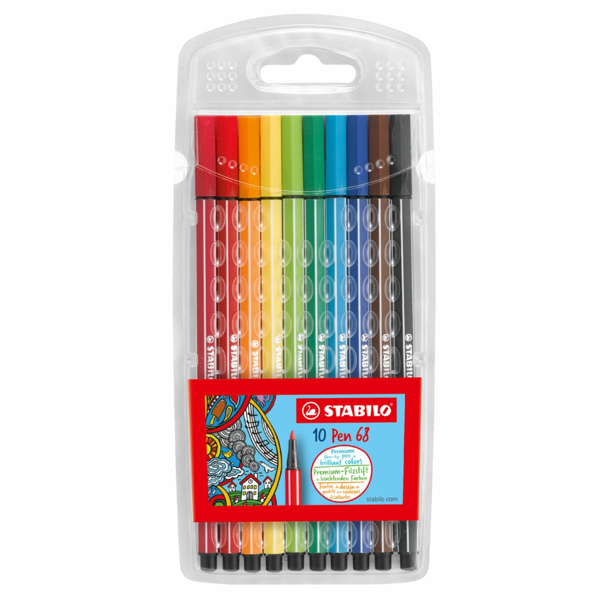 STABILO Pen 68 Premium-Filzstift 50er Metalletui - Confetti Campus