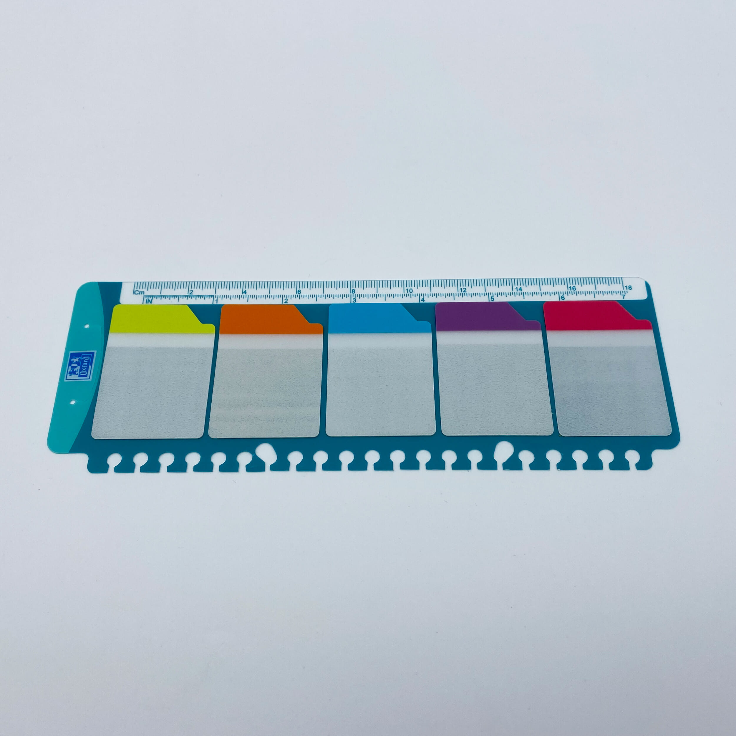 OXFORD Sticky Tab Trennblatt-Lineal mit 25 Klebe-Registern