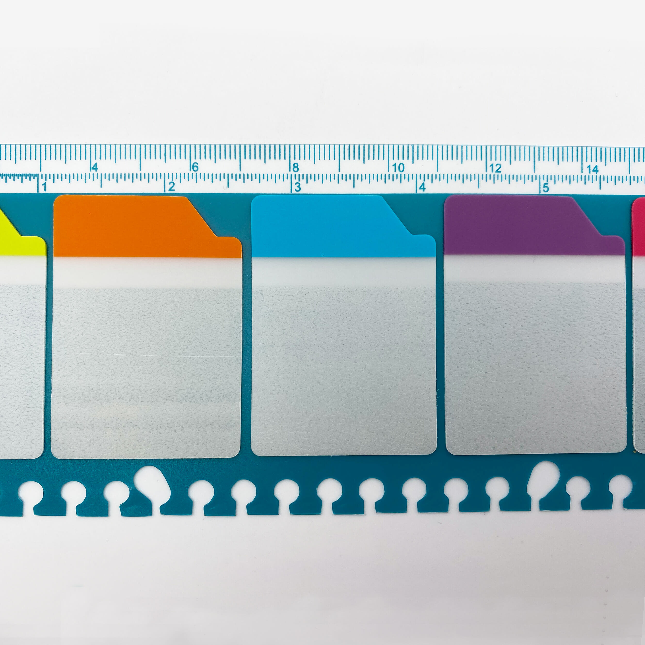 OXFORD Sticky Tab Trennblatt-Lineal mit 25 Klebe-Registern