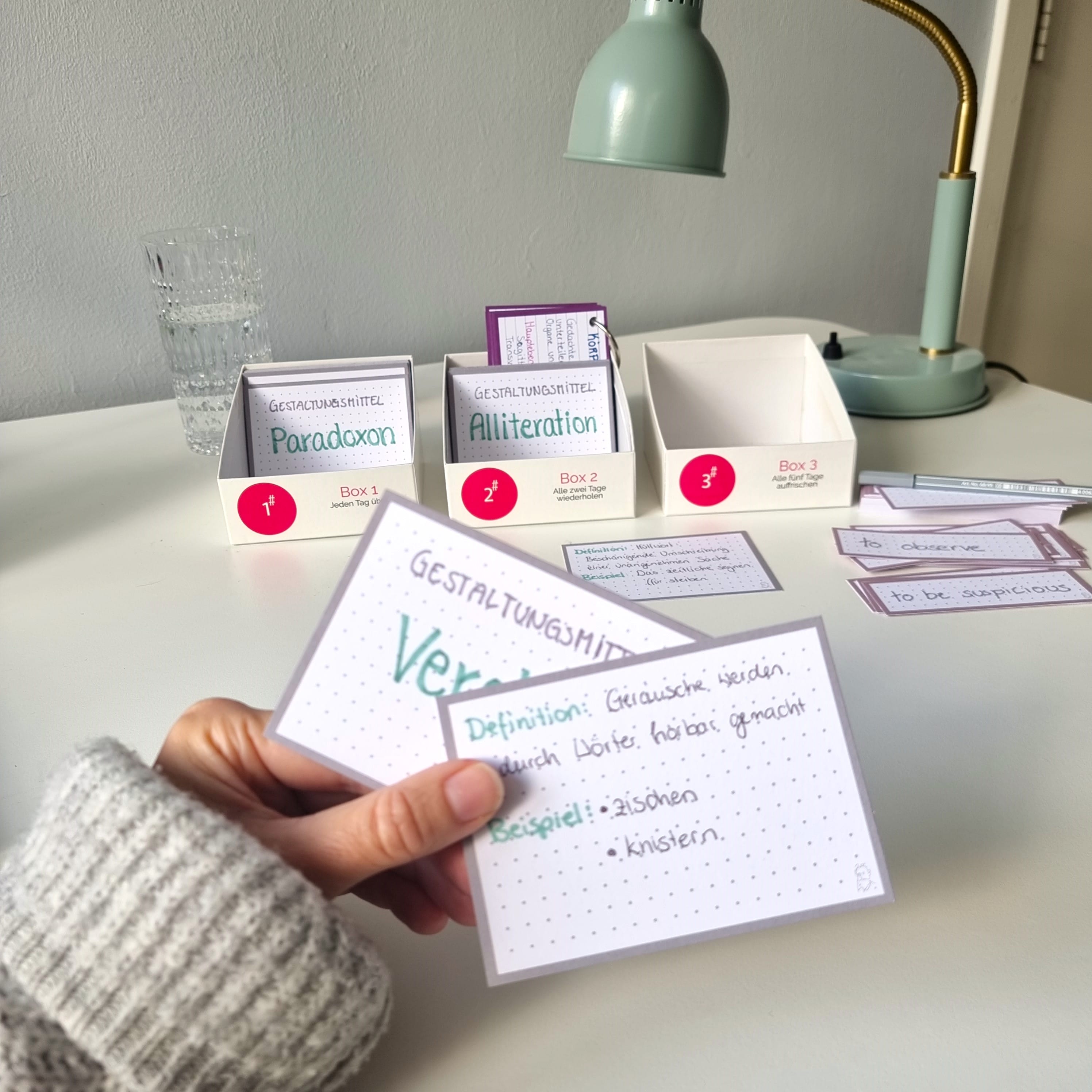 Leitner Flashcards® Leitner System Starterset - Confetti Campus