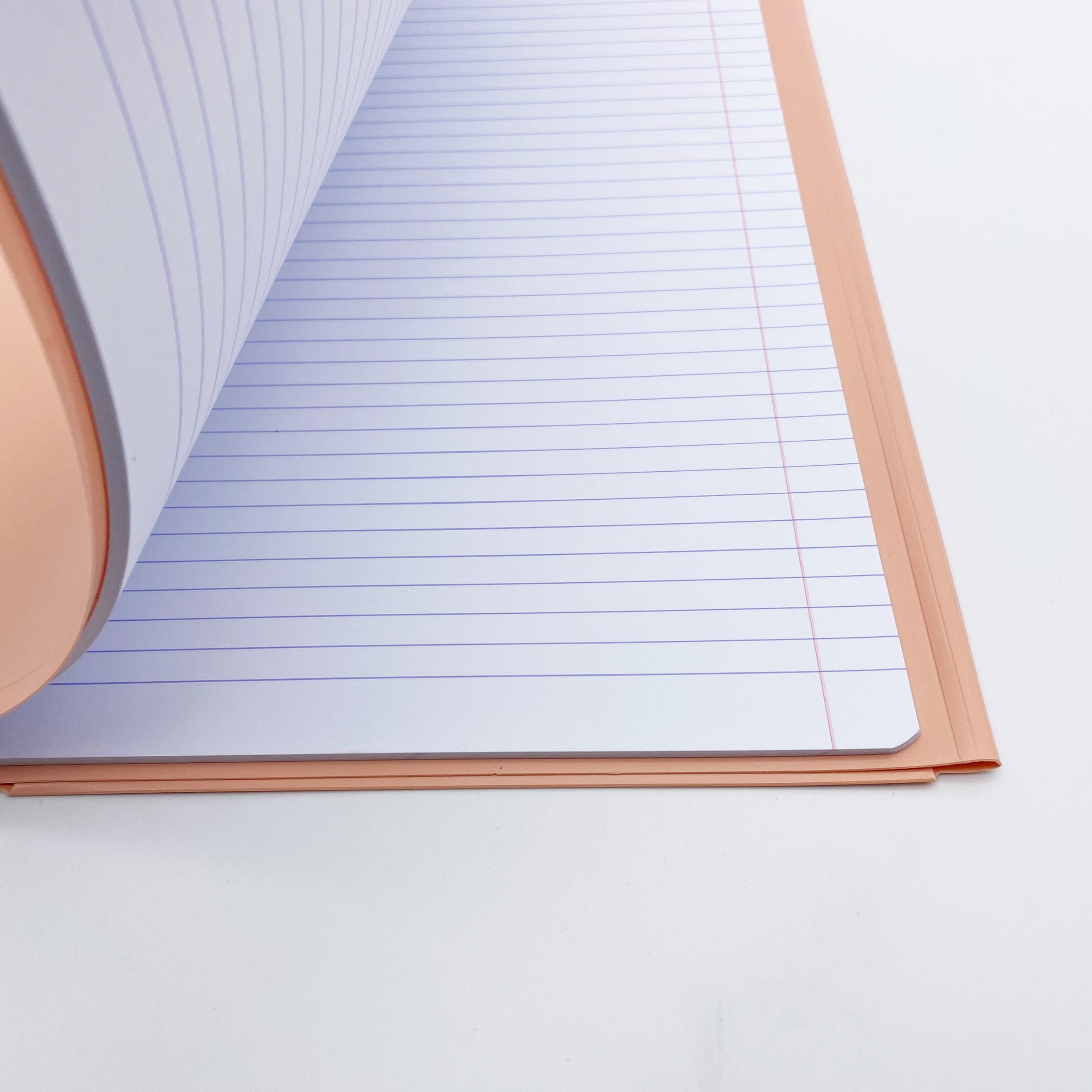 Oxford easyBook® Heft mit integriertem Hefter A4 Liniert Pfirsich