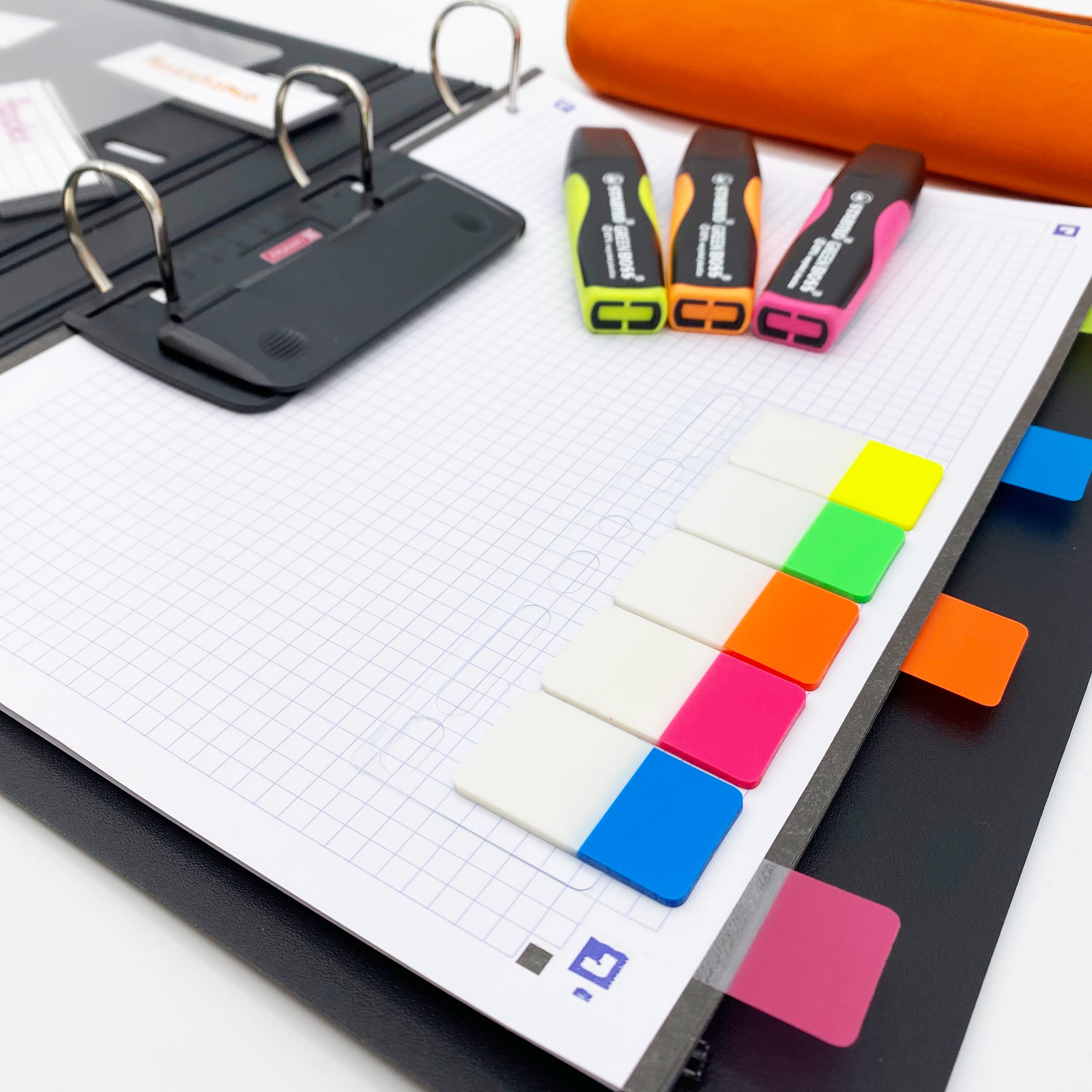 Brunnen Sticky-Tabs Index mit Neon Klebe-Registern