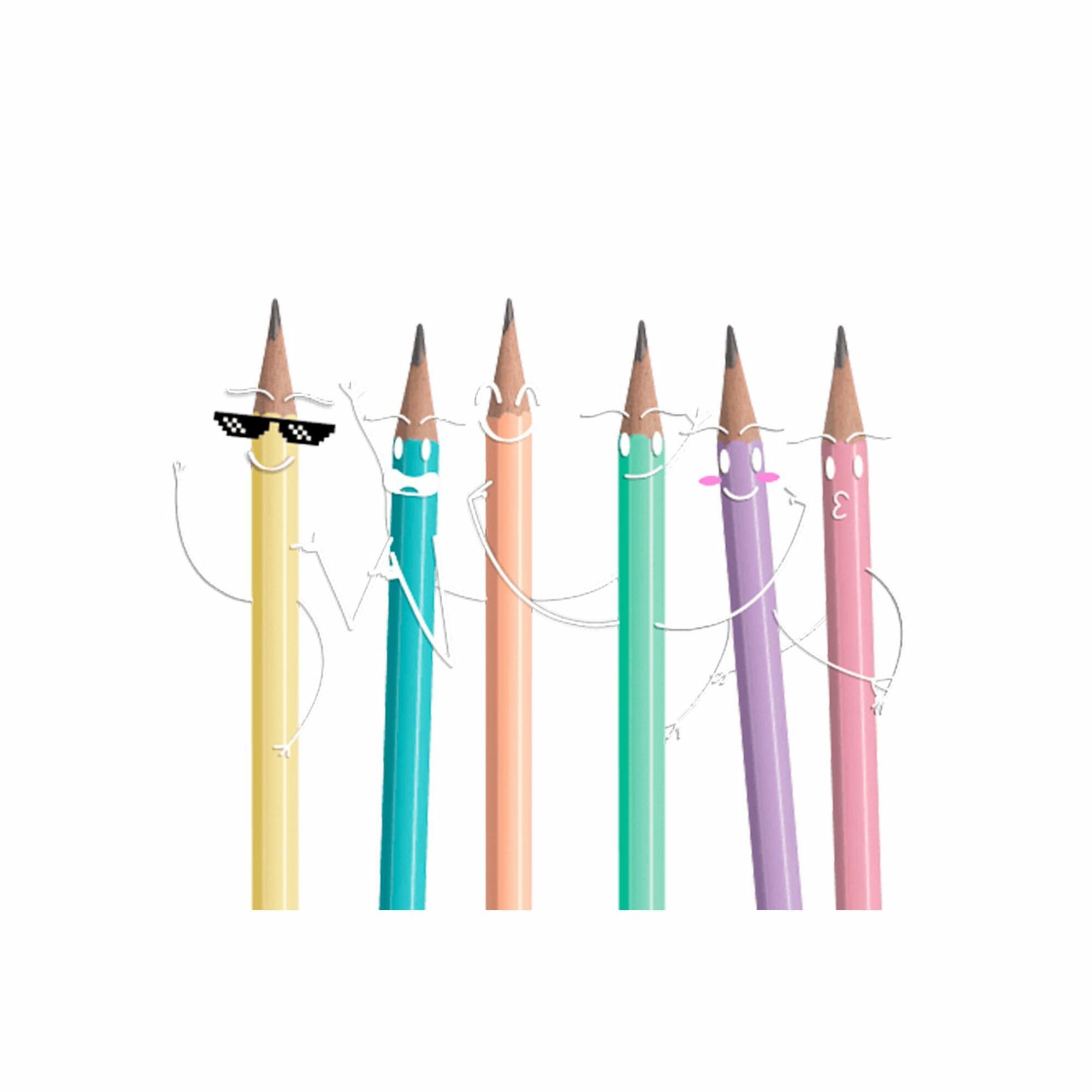 STABILO Swano® Bleistift HB mit Radiergummi Apricot