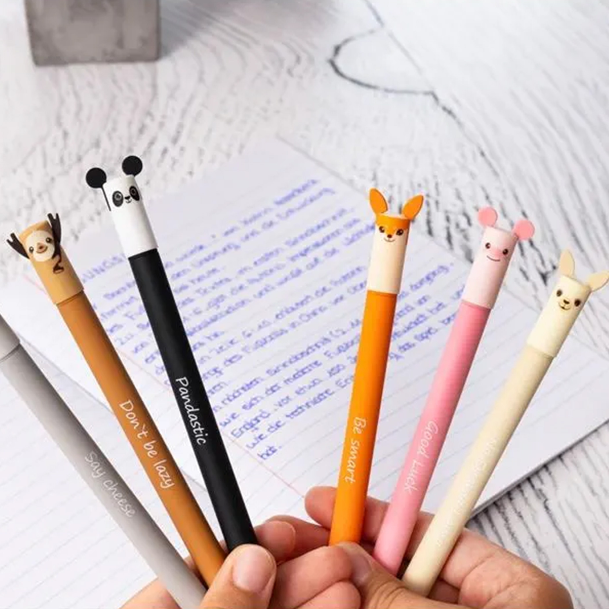 EBERHARD FABER Erase it! Radierbarer Kugelschreiber Panda - Confetti Campus