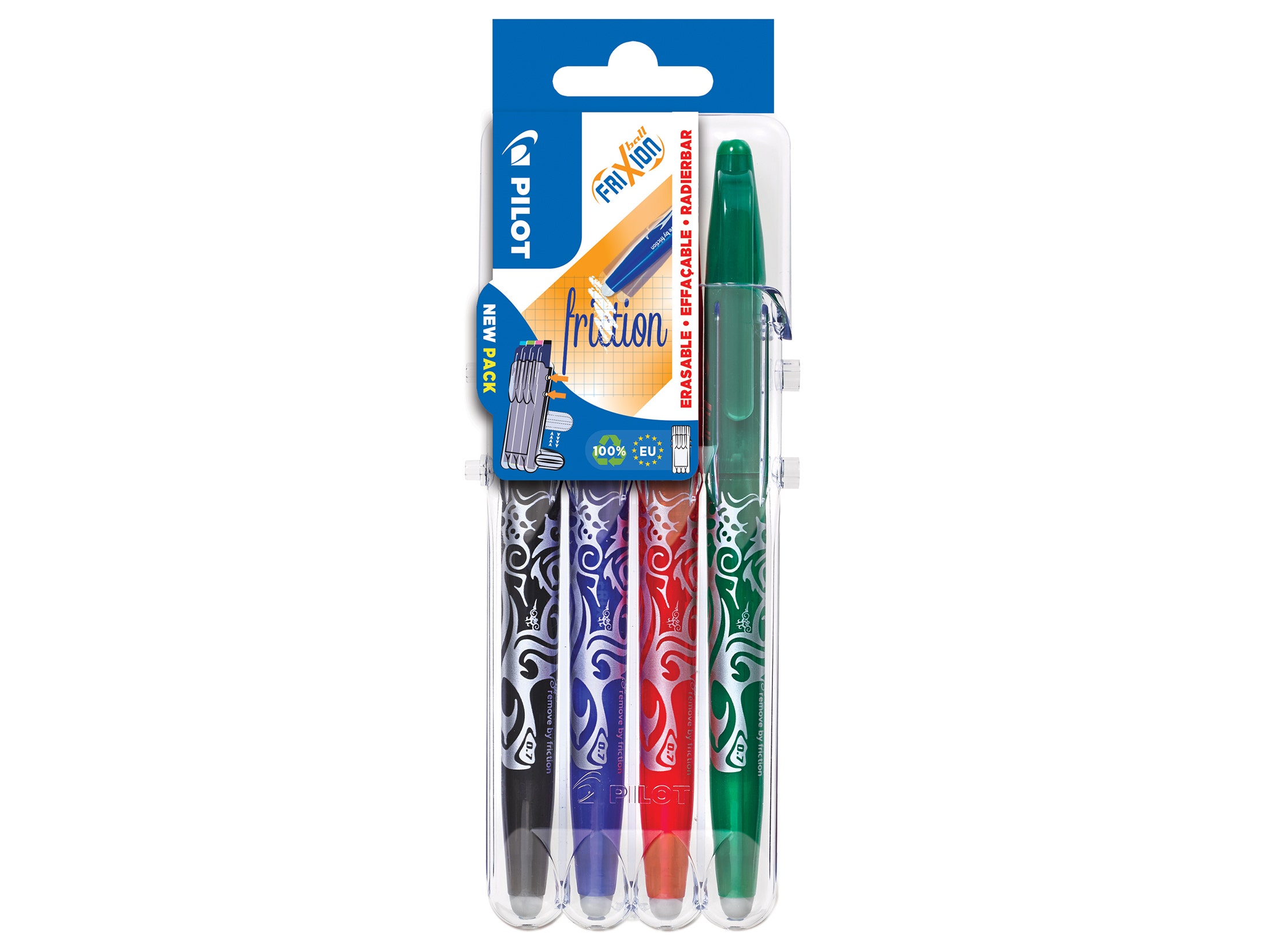PILOT FriXion Ball radierbare Tintenroller 4er Set - Confetti Campus