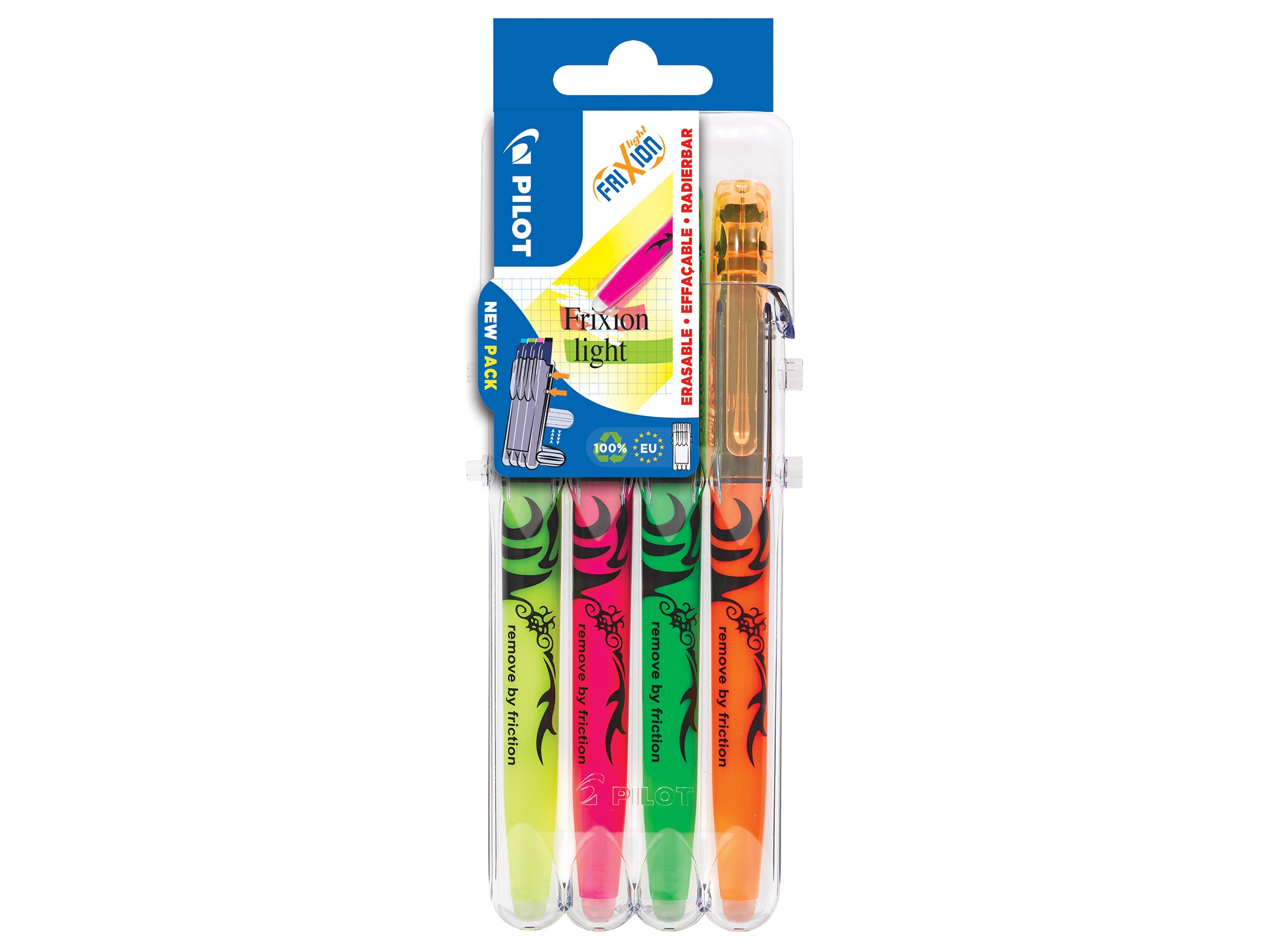 PILOT FriXion radierbarer Textmarker 4er Set Neon - Confetti Campus