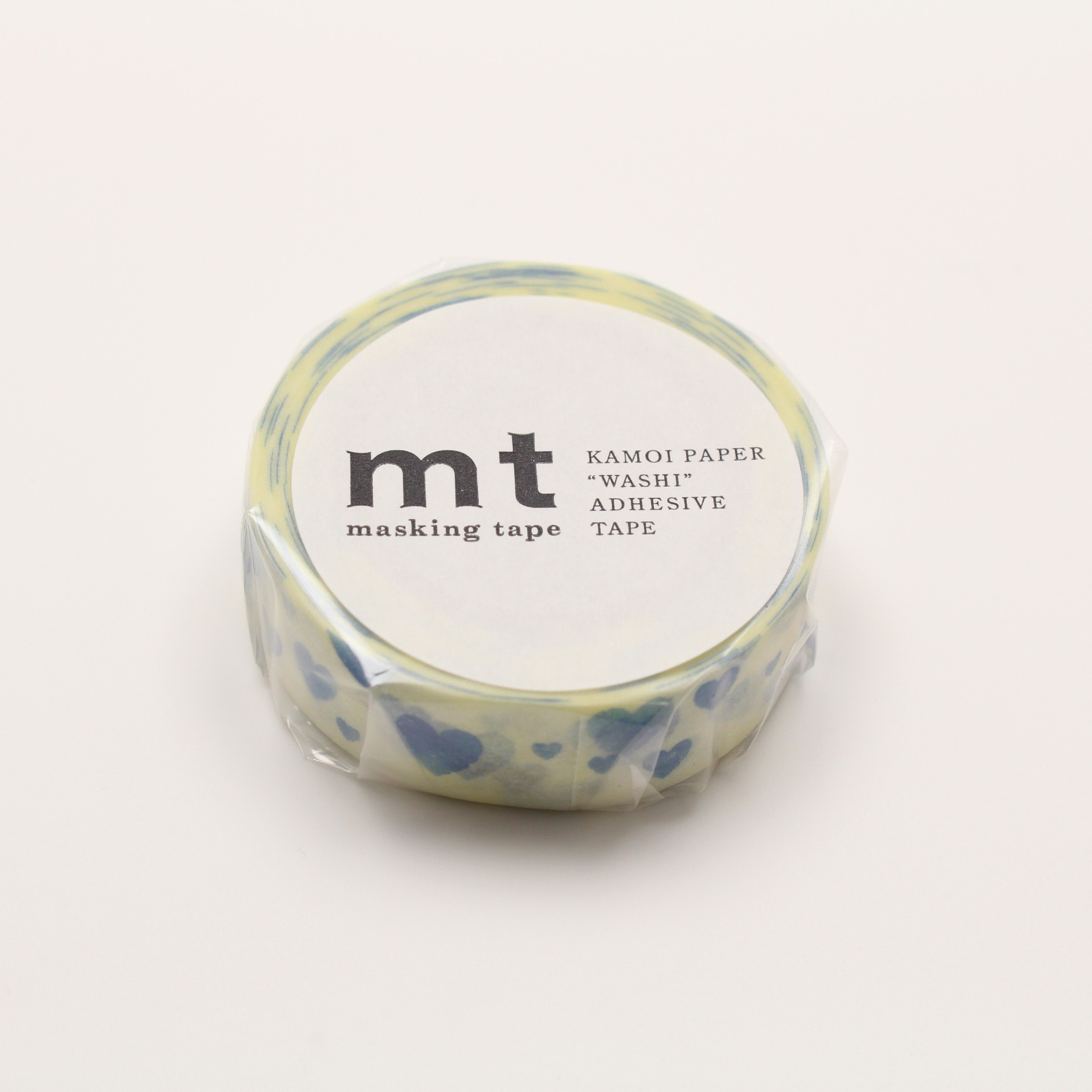 mt Washi Tape Stempel Herzen Blau - Confetti Campus