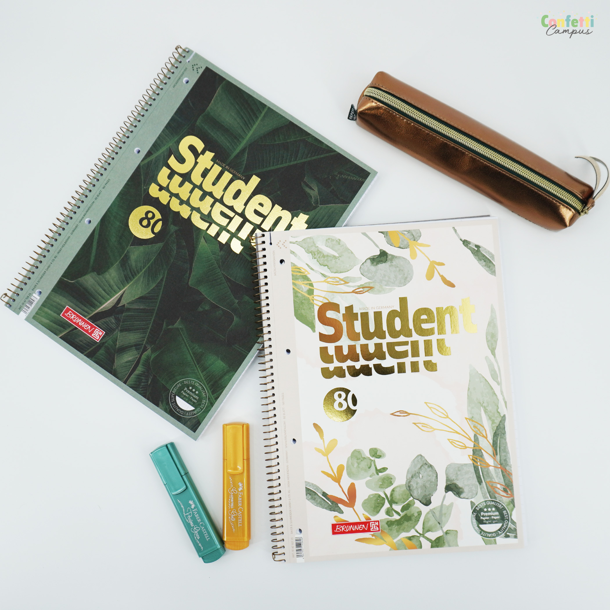 Neu: Brunnen Collegeblock Jungle | Confetti Campus