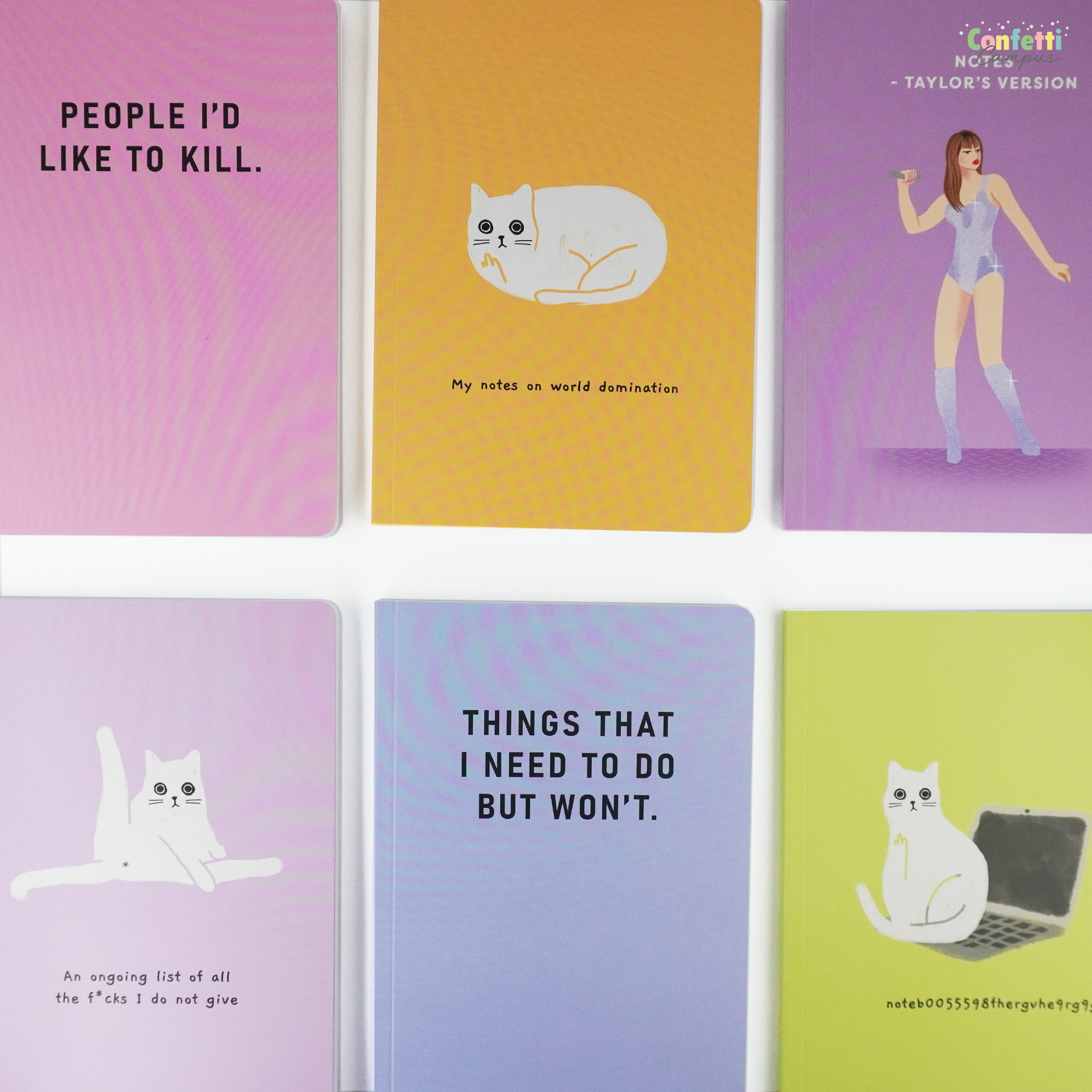 OHH DEER Notizbuch Liniert Weltherrschaft Katze Orange - Confetti Campus