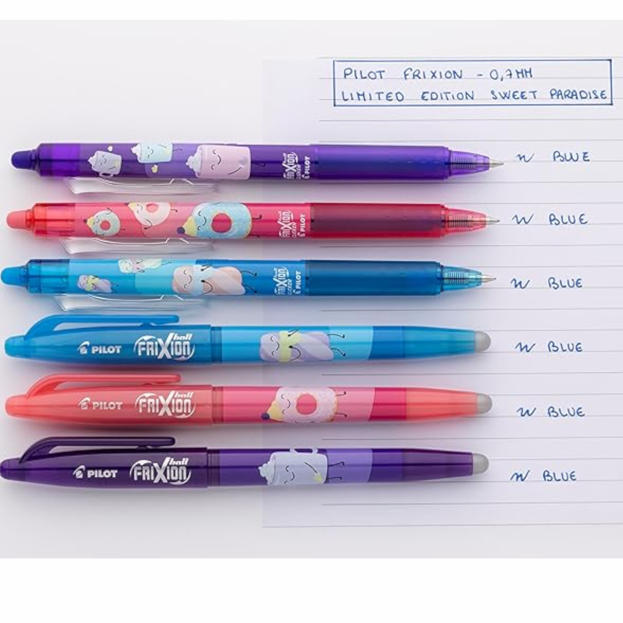 PILOT FriXion Clicker radierbarer Druck-Kugelschreiber Sweet Paradise ...