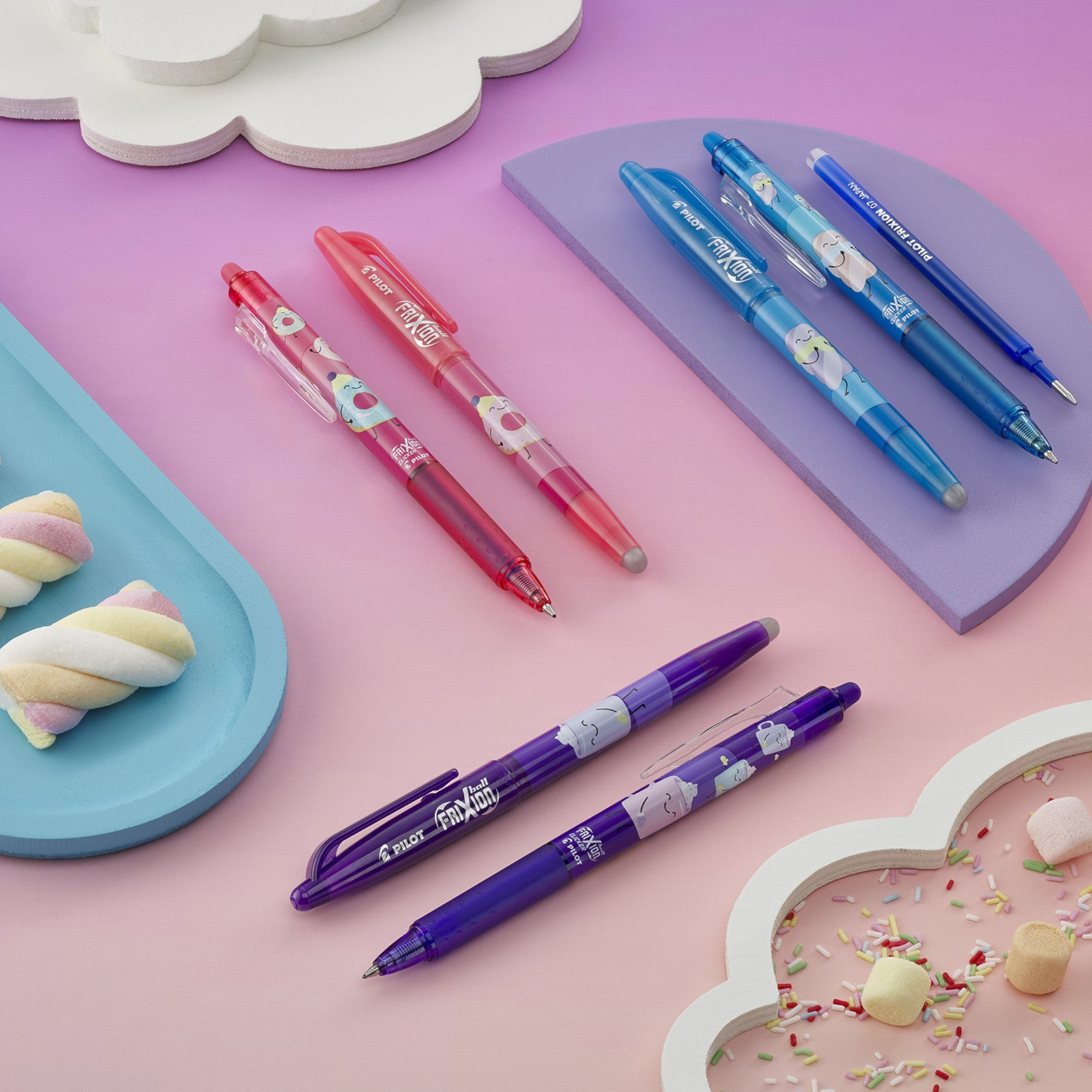 PILOT FriXion Clicker radierbarer Druck-Kugelschreiber Sweet Paradise ...