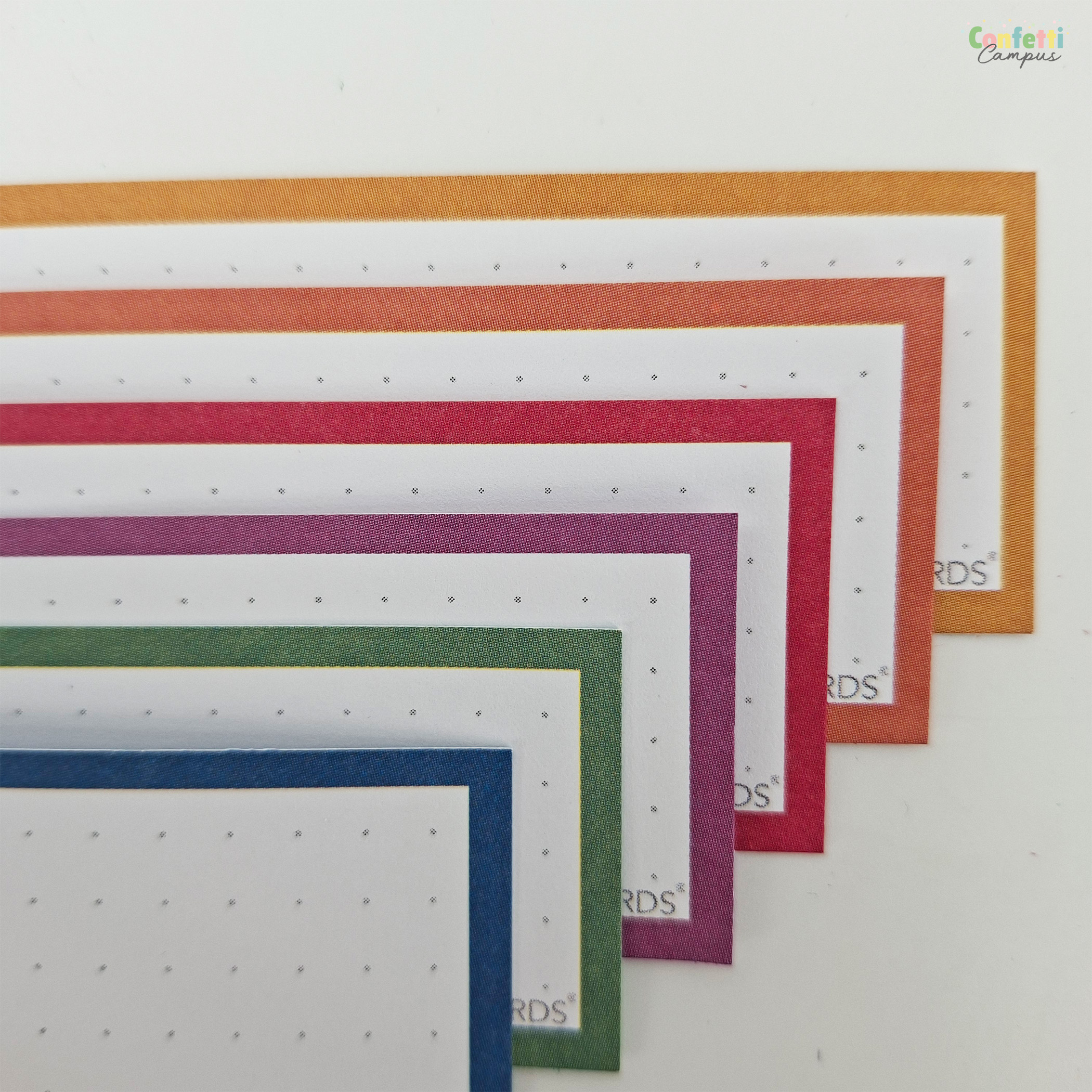 Leitner Flashcards Karteikarten Vokabeln Pflaumenlila Dotted - Confetti ...